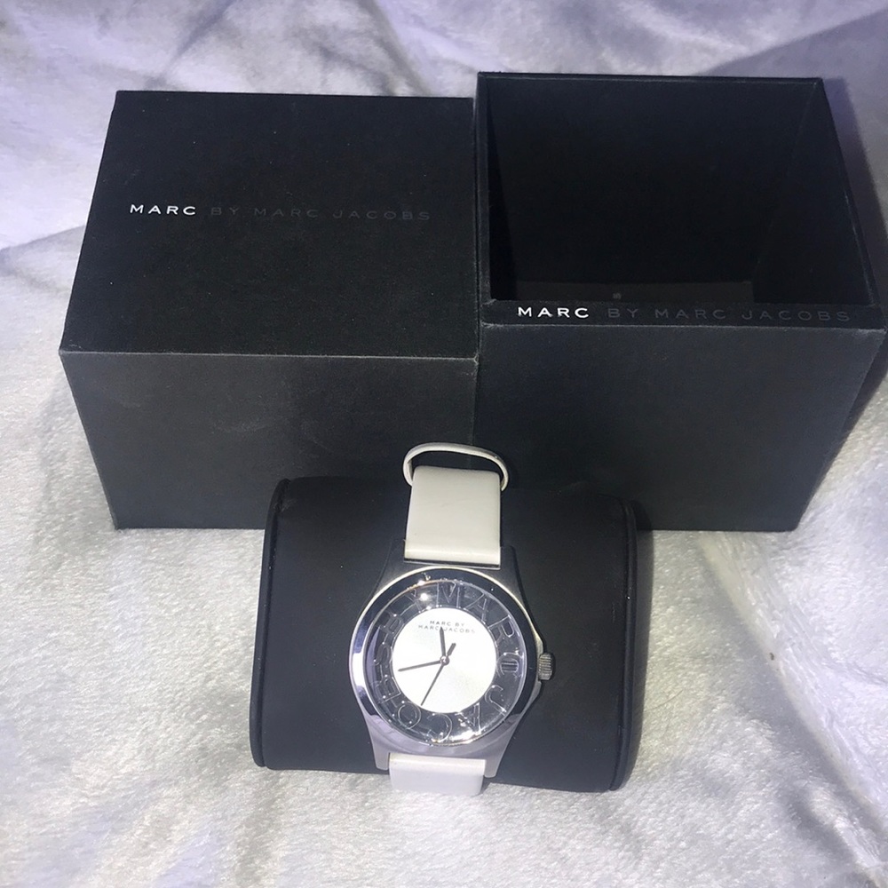 White Marc Jacobs Skeleton Watch - Gem